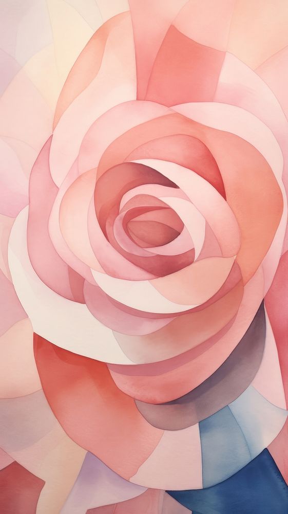 Rose abstract flower shape. | Free Photo Illustration - rawpixel