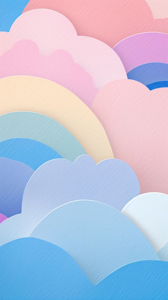 Abstract rainbow cloud shape | Premium Photo - rawpixel