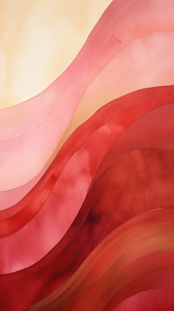 Red and gold wave abstract | Free Photo Illustration - rawpixel