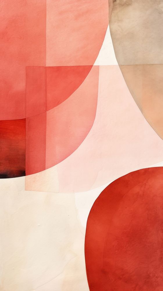 Red abstract painting shape. | Free Photo Illustration - rawpixel