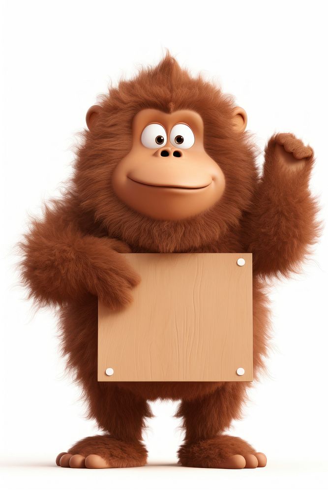 Frown monkey animal orangutan standing. | Free Photo Illustration ...
