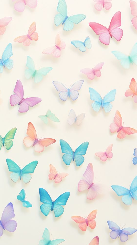 Butterflies backgrounds petal paper. | Premium Photo Illustration ...