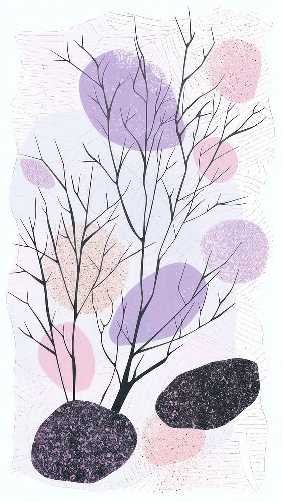 Painting pattern drawing branch. | Premium Photo Illustration - rawpixel