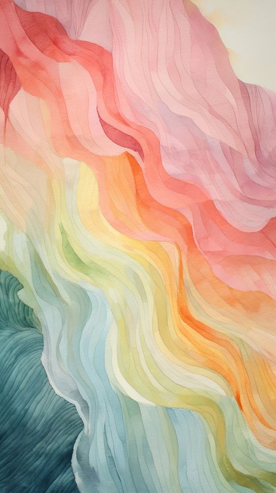 Aurora borealis abstract painting texture. | Free Photo Illustration ...