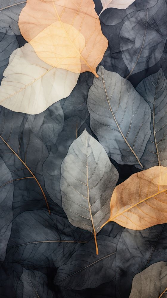 Dark leaves texture plant leaf. | Free Photo Illustration - rawpixel
