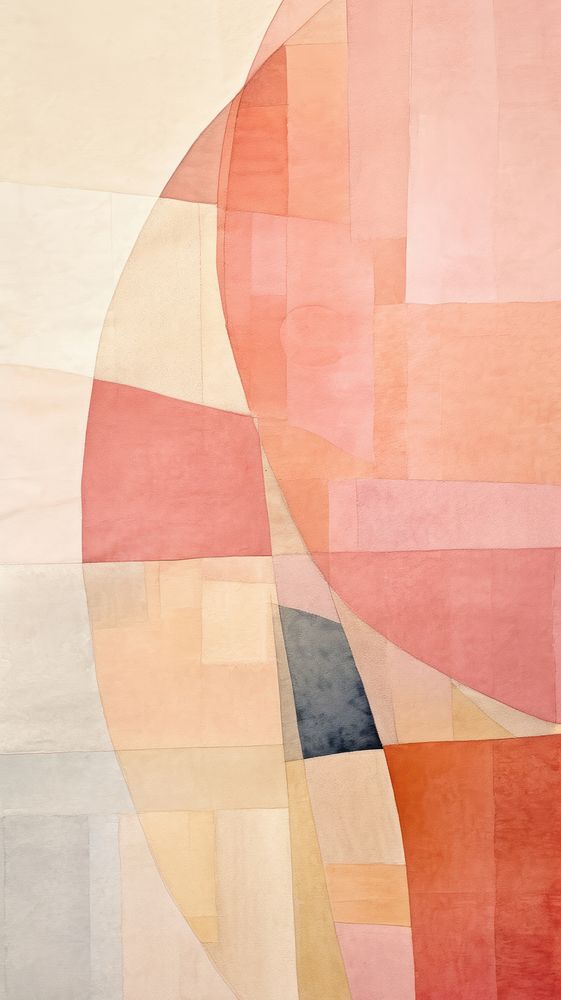 Pastel pink abstract painting shape. | Free Photo Illustration - rawpixel