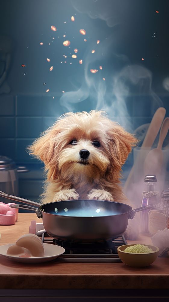 Cute dog mammal animal food. | Free Photo Illustration - rawpixel