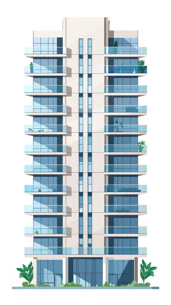 Architecture skyscraper condominium building. | Premium Photo ...