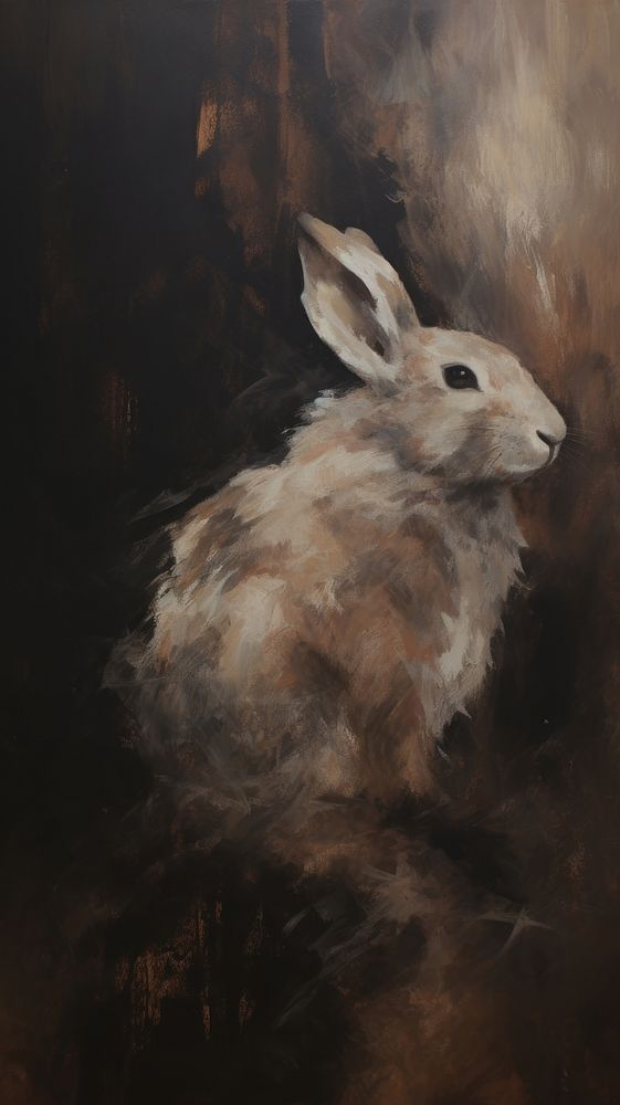 Rabbit painting animal mammal. | Premium Photo Illustration - rawpixel