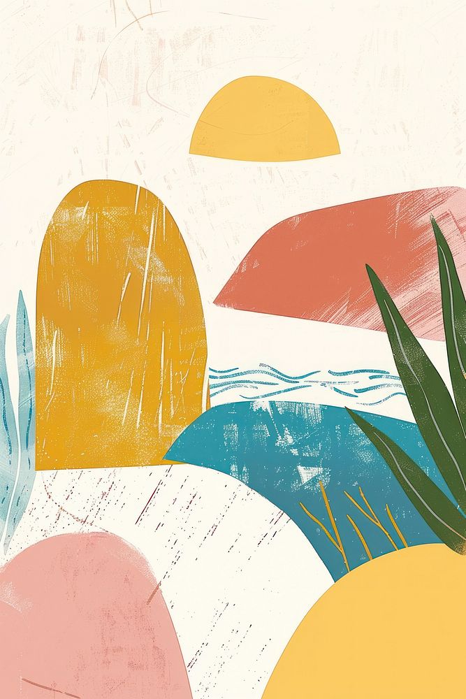 Cute Arch illustration backgrounds painting | Premium Photo ...