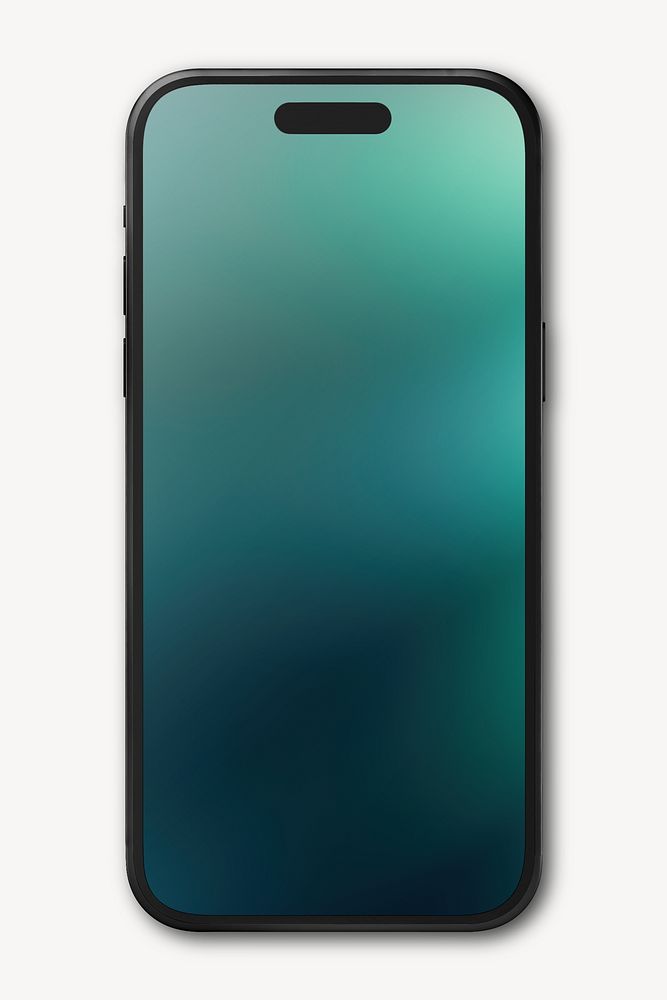 Mobile phone teal screen flat | Premium Photo - rawpixel