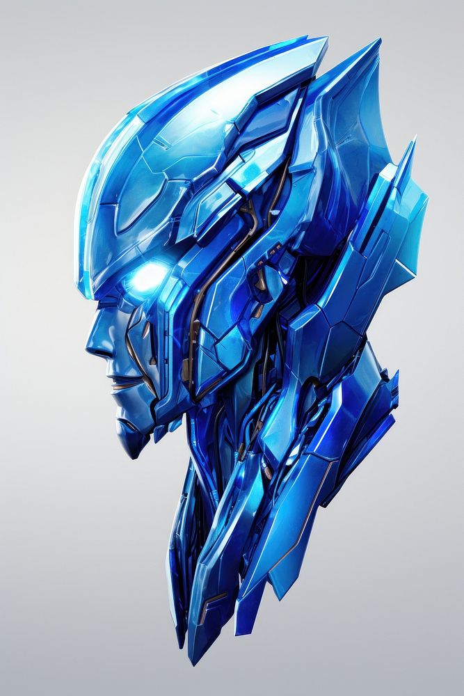 Side view blue robot face | Free Photo - rawpixel