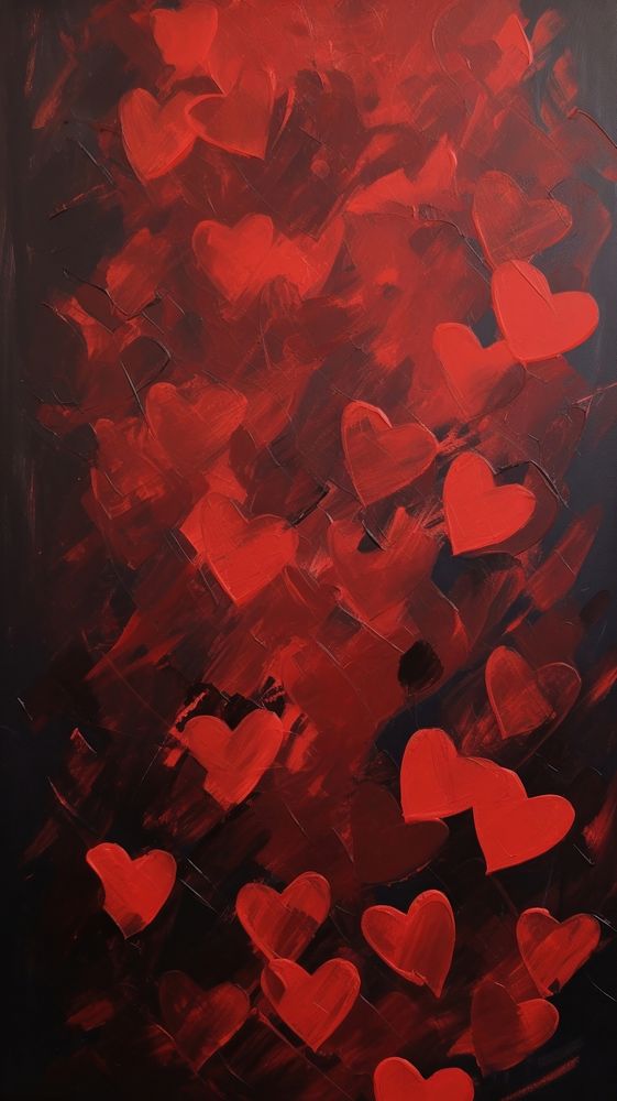 Heart shapes backgrounds creativity abstract. | Premium Photo ...