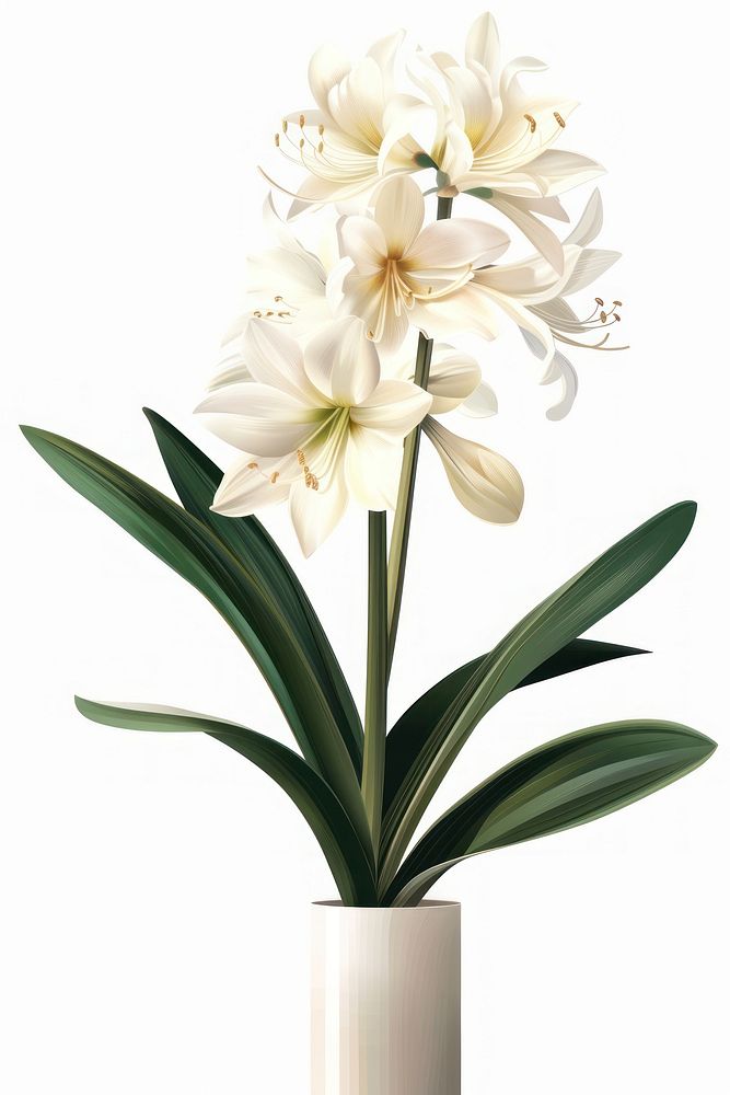 Botanical illustration clivia miniata flower | Free Photo Illustration ...