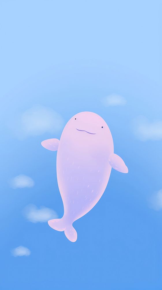 Whale selfie cute wallpaper animal | Free Photo Illustration - rawpixel