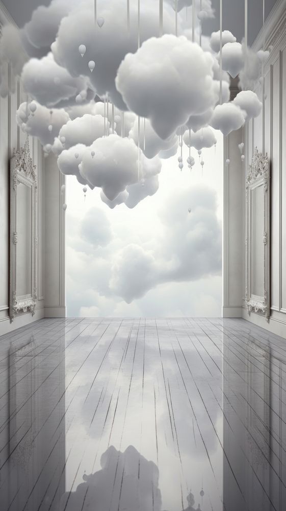 Grey tone wallpaper cloudy reflection | Free Photo - rawpixel