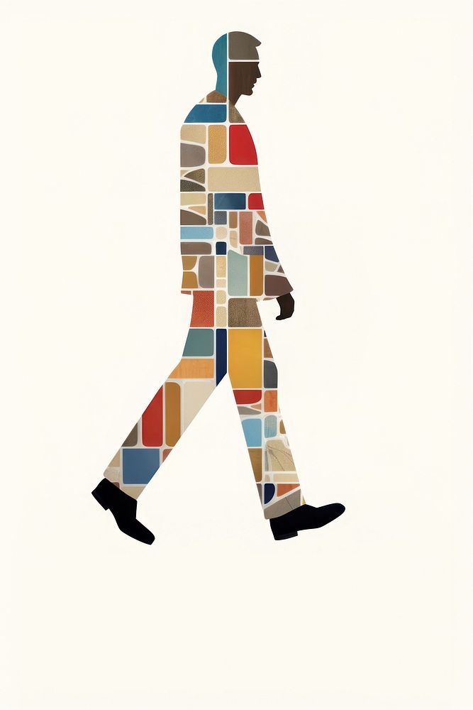 Man walking pattern adult art | Free Photo Illustration - rawpixel
