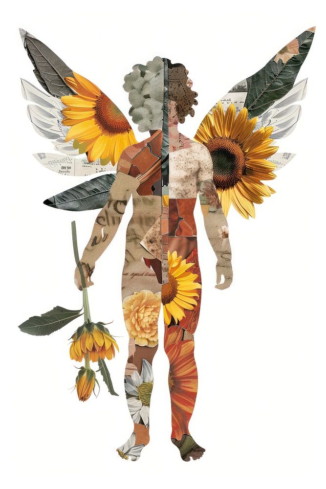 Sunflower Collage cupid sunflower pattern | Free Photo Illustration ...