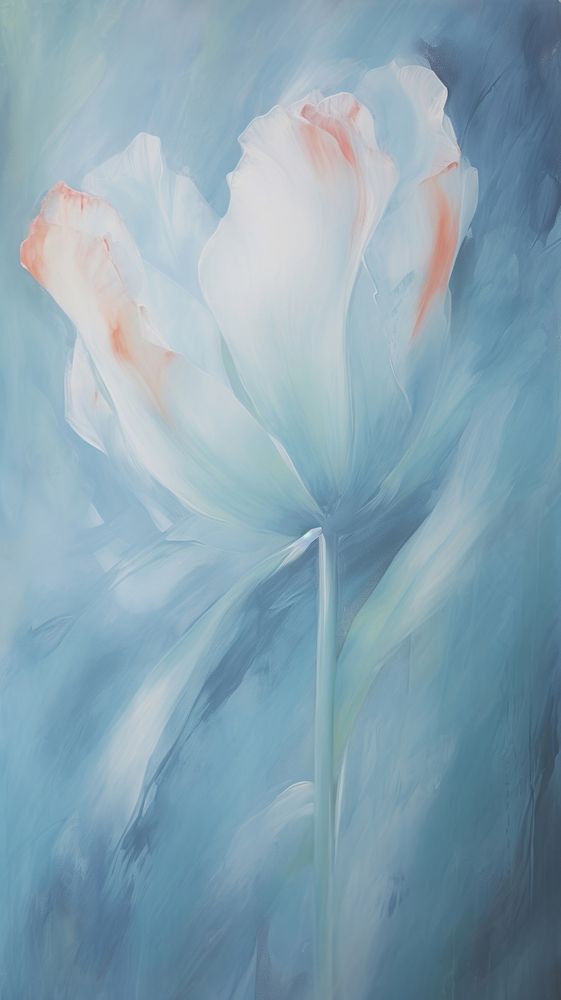 Tulip art painting flower. | Premium Photo Illustration - rawpixel