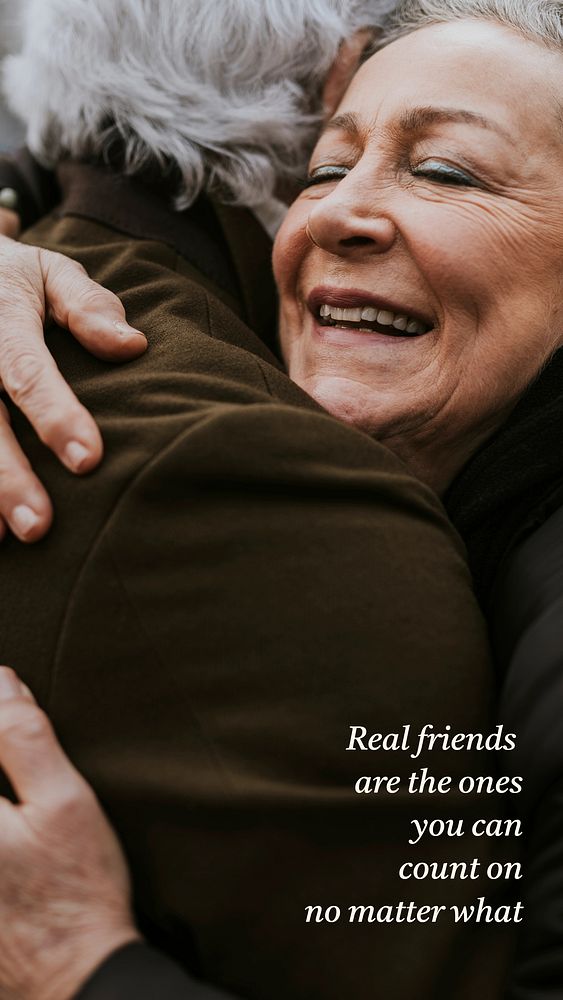 Real friends quote Instagram story | Free Photo - rawpixel