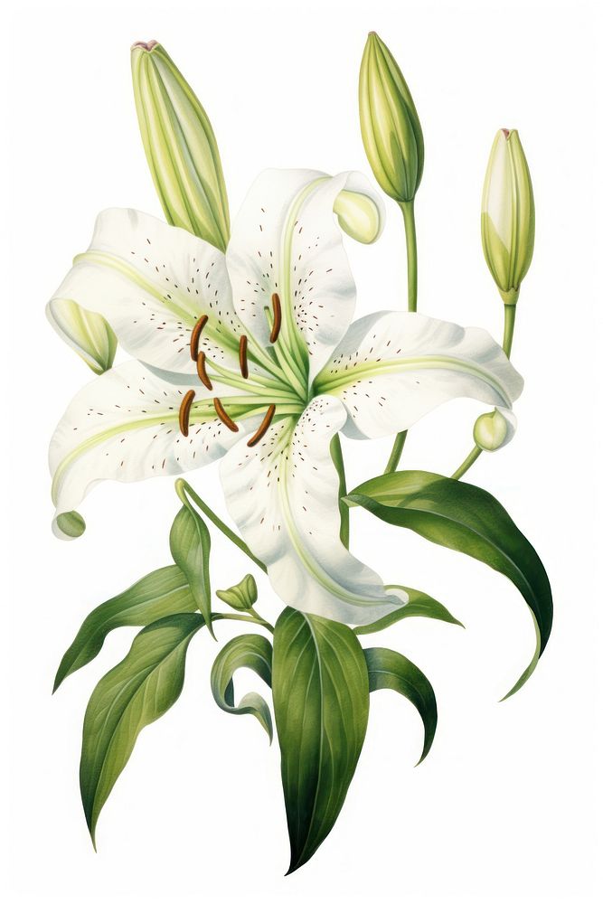Lily flower lily blossom | Free Photo Illustration - rawpixel