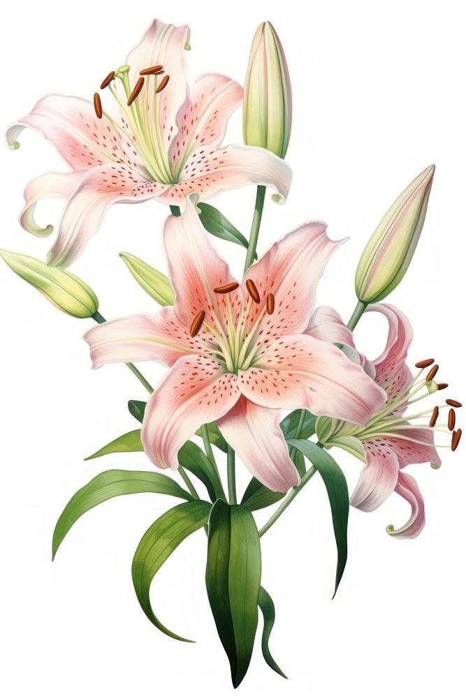 Lily flower lily blossom. | Premium Photo Illustration - rawpixel