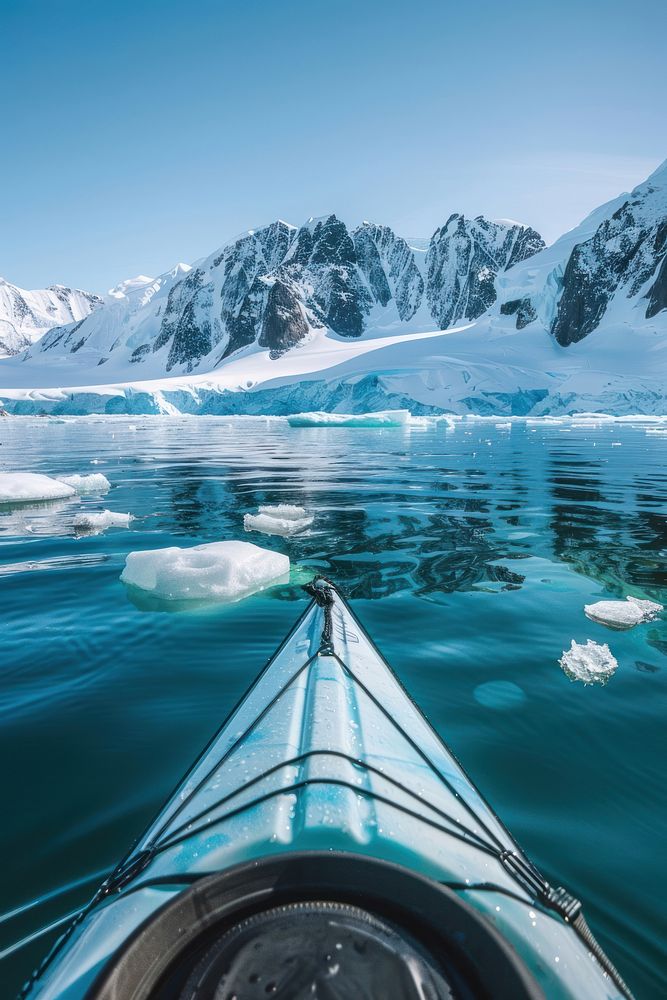 Kayaking mountain kayaking scenery | Free Photo - rawpixel