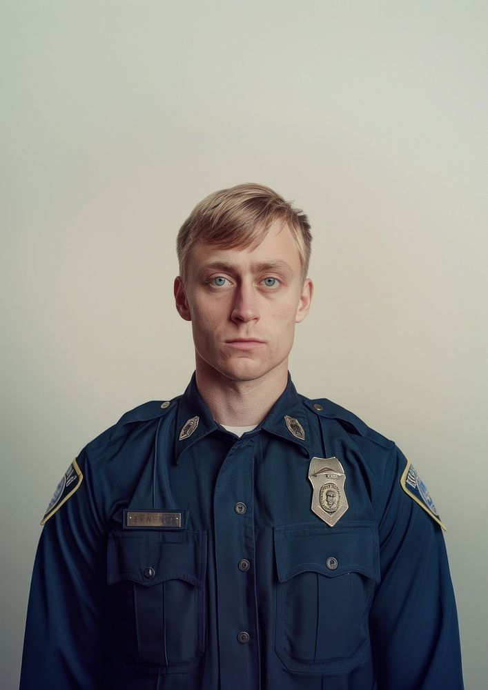 Caucasian police face officer captain. | Free Photo - rawpixel