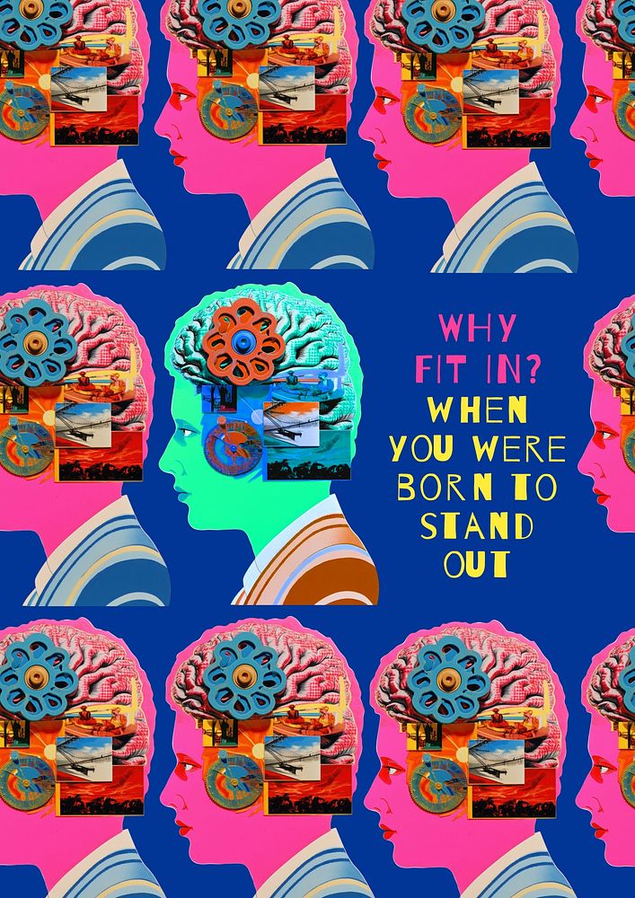 Born different poster | Free Photo - rawpixel