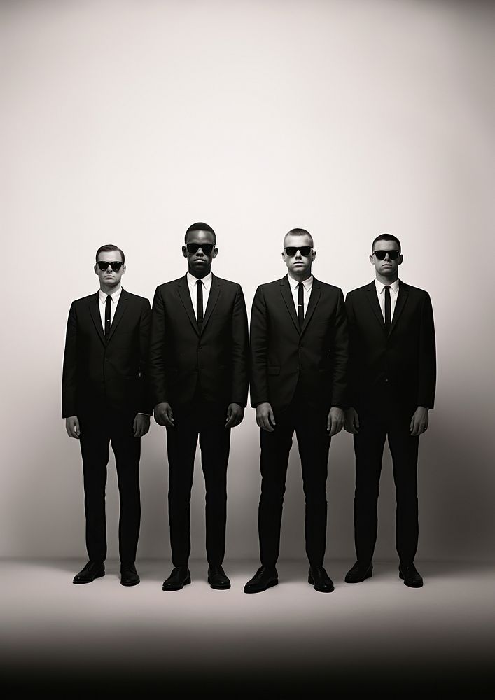 four cool man wearing black | Free Photo - rawpixel