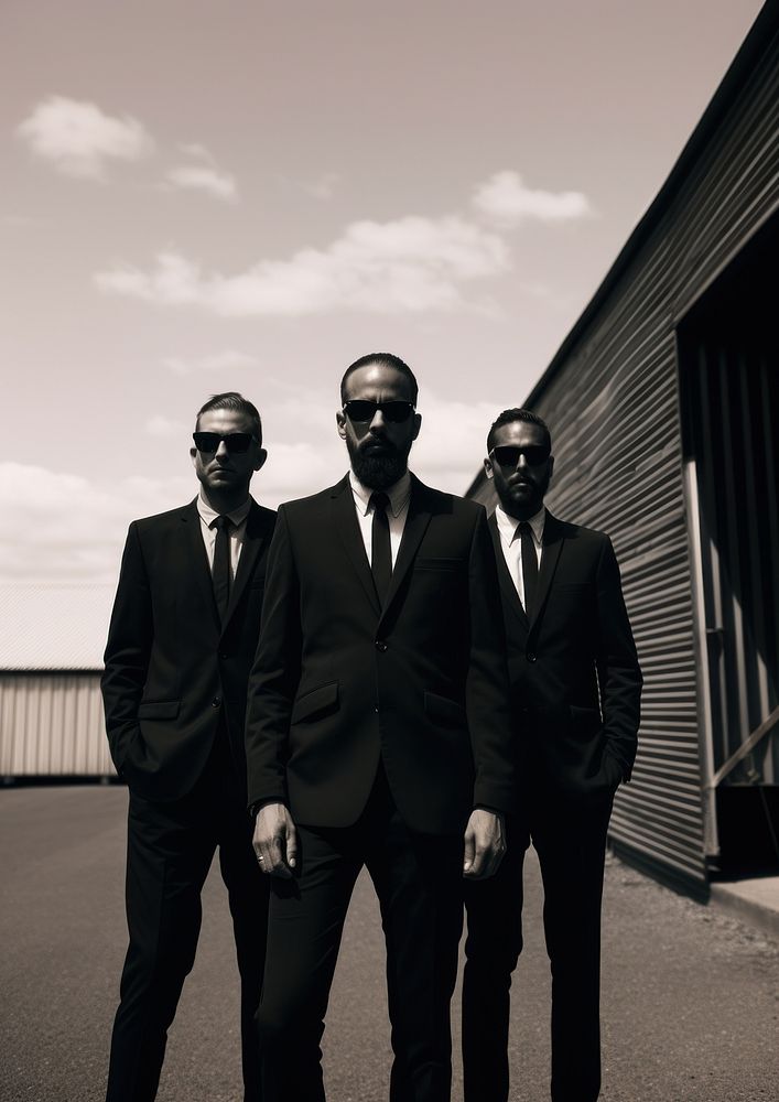 four cool man wearing black | Premium Photo - rawpixel