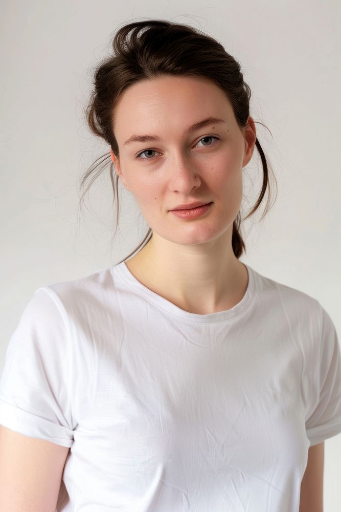 Female Model T Shirt Portrait Adult Free Photo Rawpixel
