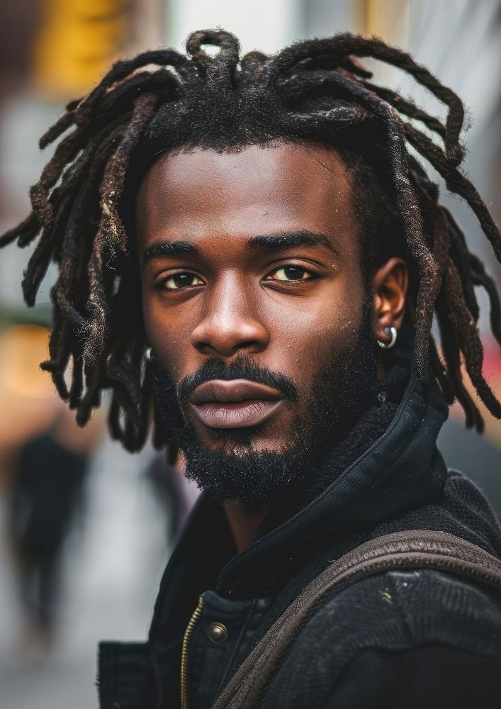 Black man dreadlocks hairstyles portrait | Free Photo - rawpixel