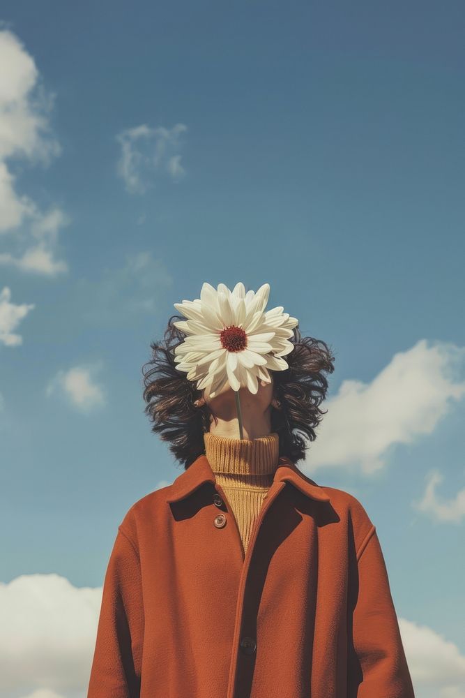 Person flower head portrait outdoors | Premium Photo - rawpixel