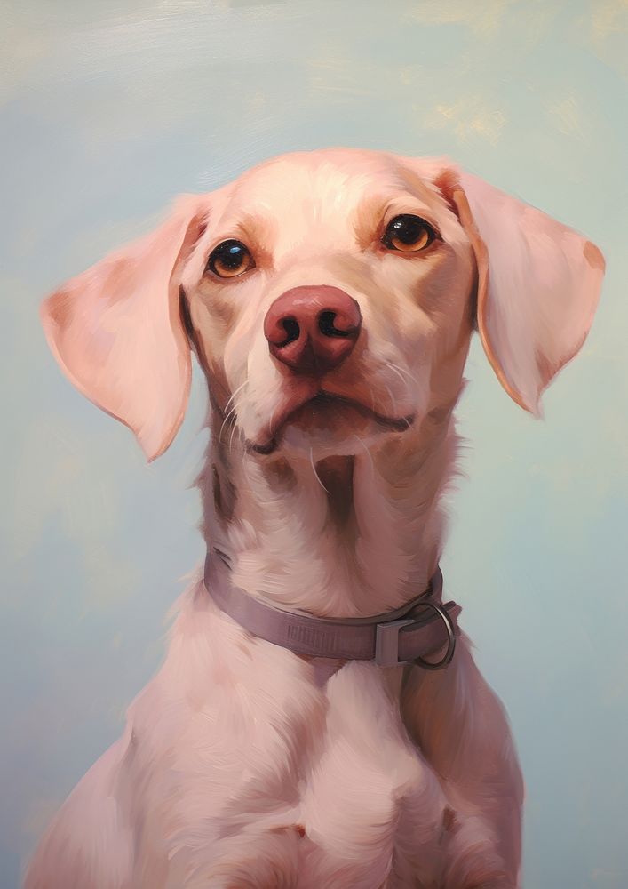 Close pale dog painting animal | Premium Photo Illustration - rawpixel