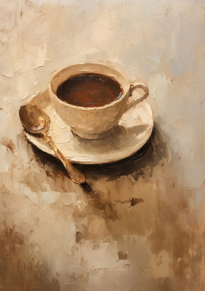 Close pale coffee painting saucer | Premium Photo Illustration - rawpixel