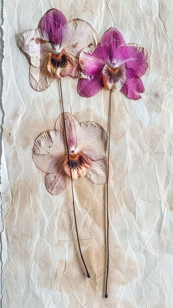 Real pressed orchid flower plant | Premium Photo - rawpixel