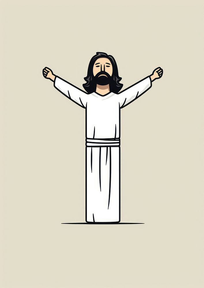Jesus christ singing art illustrated | Free Photo Illustration - rawpixel