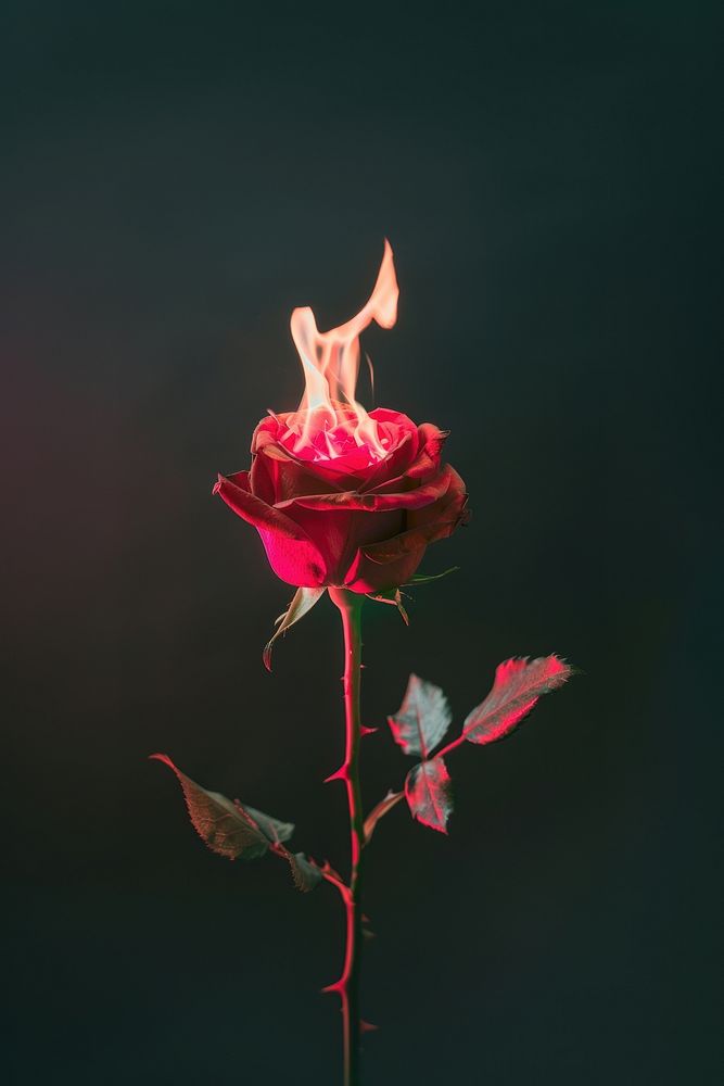 Red rose fire flower petal | Premium Photo - rawpixel