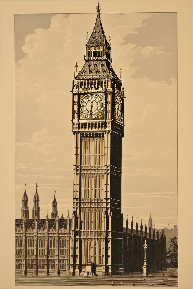 Big Ben architecture building tower. | Free Photo Illustration - rawpixel