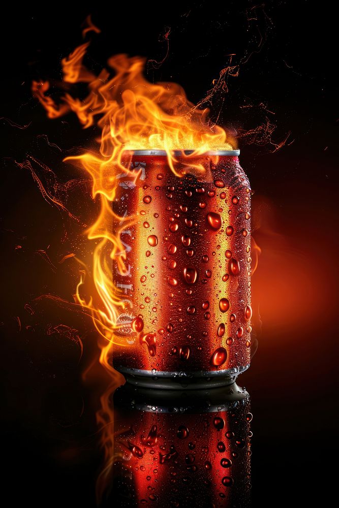 beer can flame fire beverage. | Free Photo - rawpixel