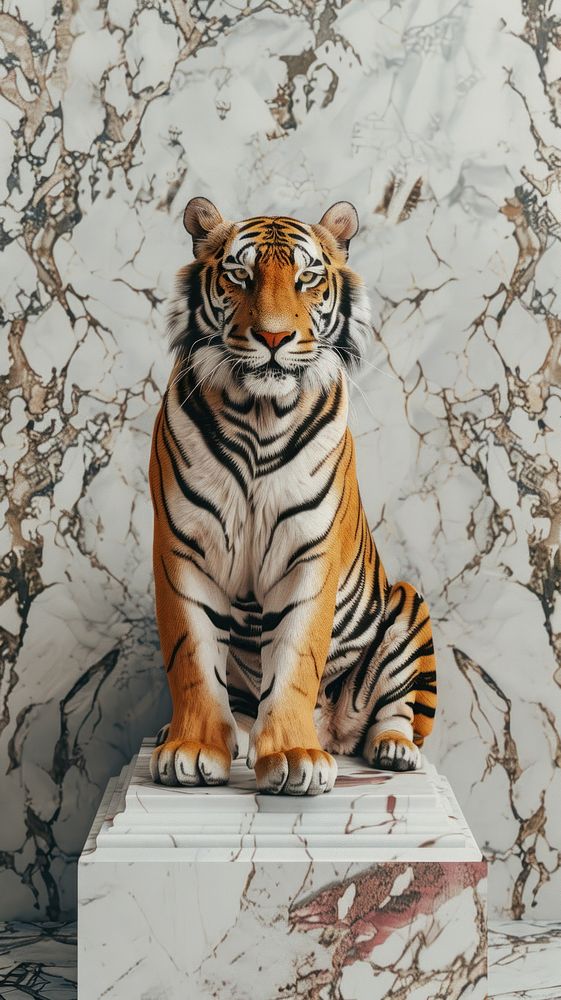 Tiger minimal room wildlife animal | Free Photo - rawpixel