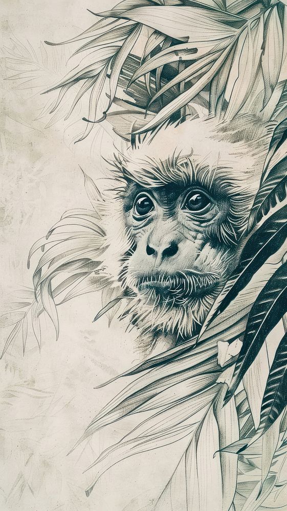 Wallpaper Animals drawing animal sketch. | Free Photo Illustration ...