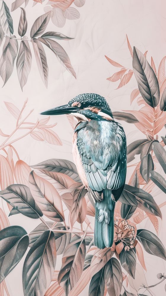 Wallpaper Bird drawing sketch bird. | Free Photo Illustration - rawpixel