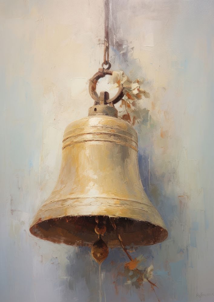 Close pale bell painting old | Premium Photo Illustration - rawpixel