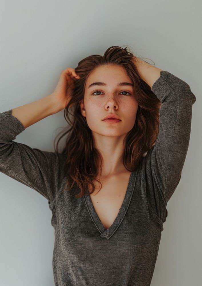 Beautiful woman standing portrait photo. | Premium Photo - rawpixel