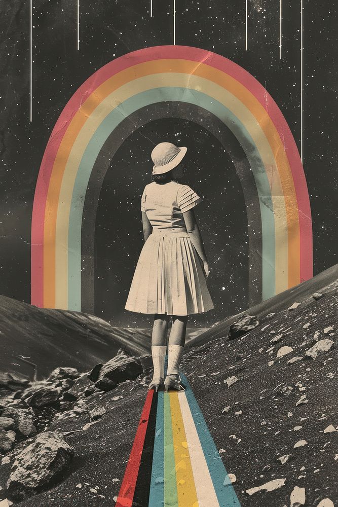 Minimal retro collage black and | Free Photo Illustration - rawpixel