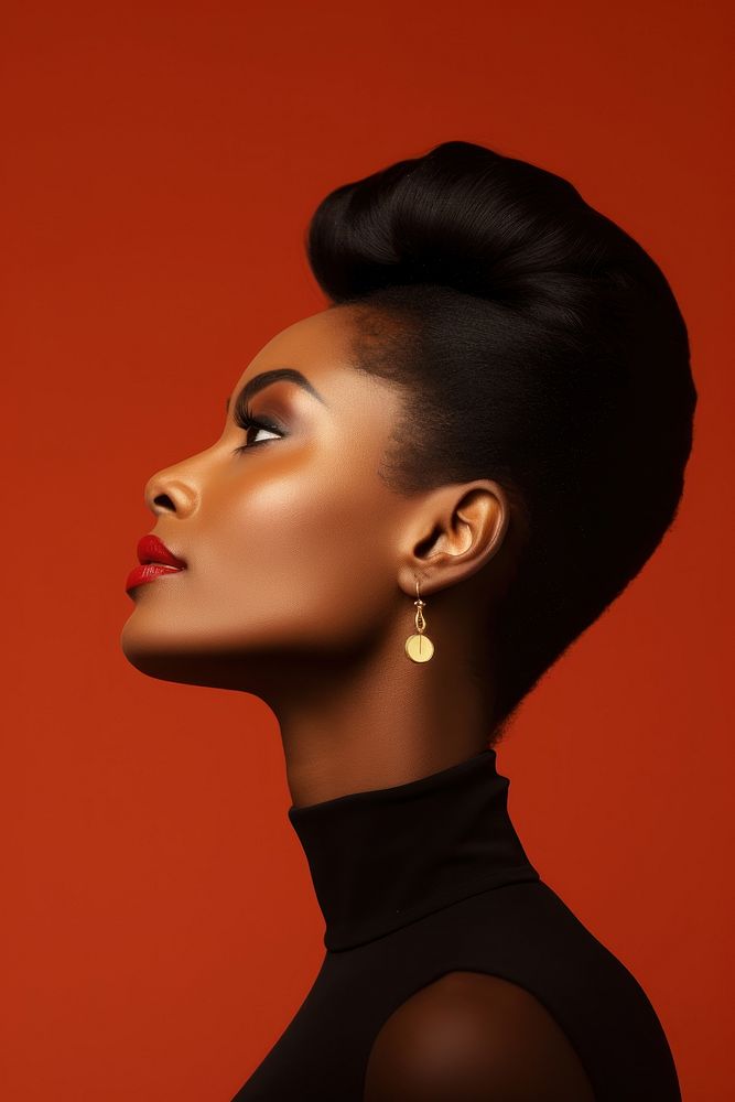Black woman side portrait profile | Premium Photo - rawpixel