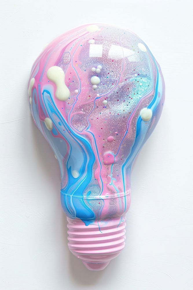 Acrylic pouring light bulb lightbulb | Free Photo - rawpixel