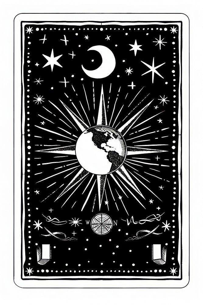 world tarot logo blackboard rug | Free Photo Illustration - rawpixel